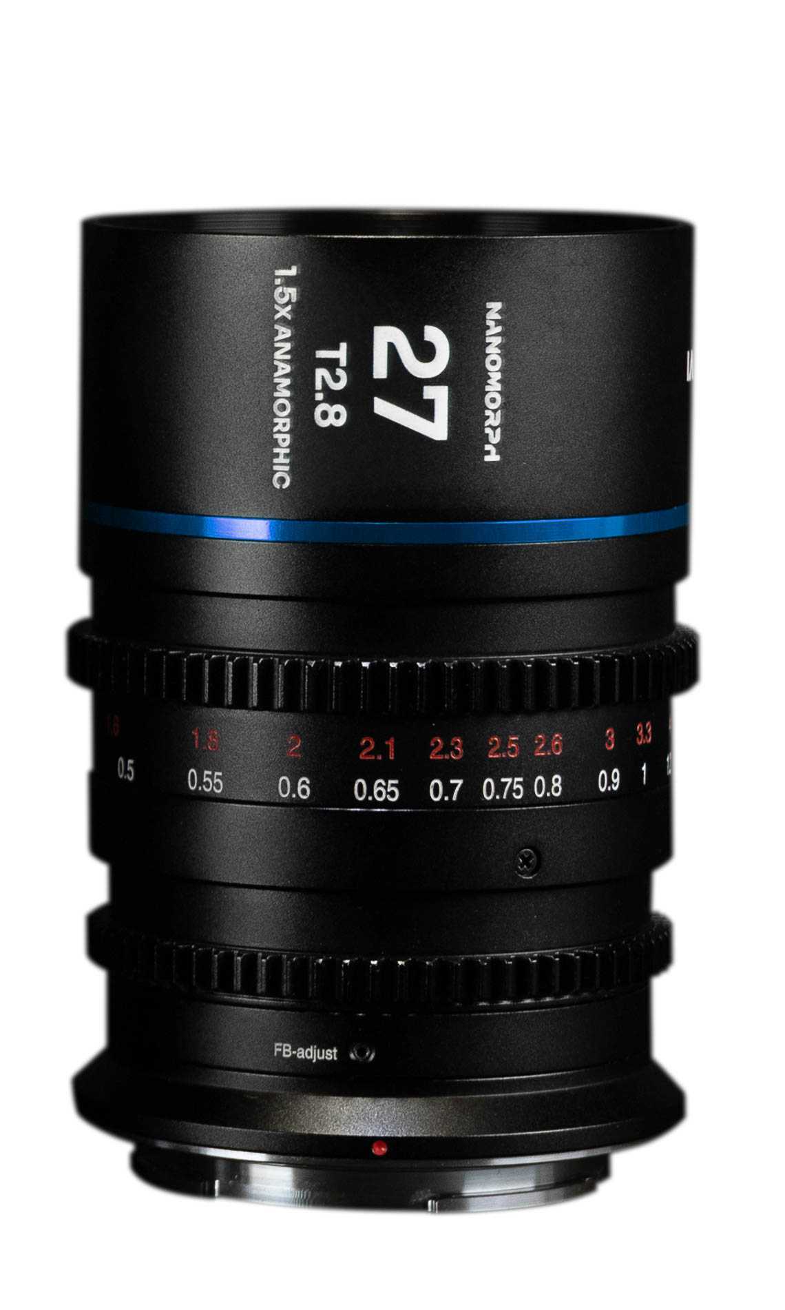 Nanomorph 27mm T2.8 1.5X S35 (Blue) Canon RF - Laowa: Unieke lenzen